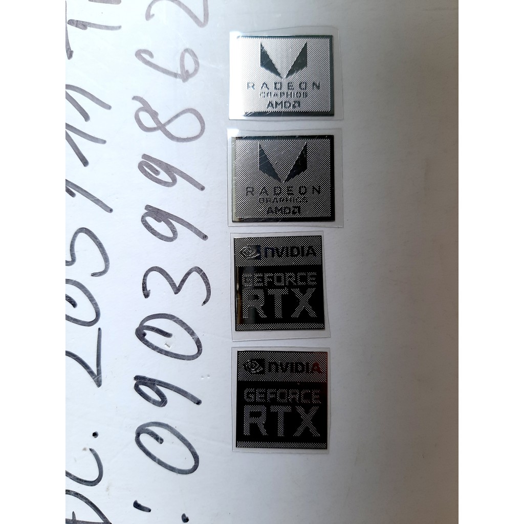 STICKER kim loại vga AMD - RTX | Shopee Việt Nam