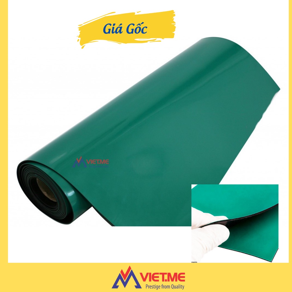Thảm Cao Su Chống Tĩnh Điện ESD Màu Xanh KT 120x60 Dày 2.0mm (KT khác ...