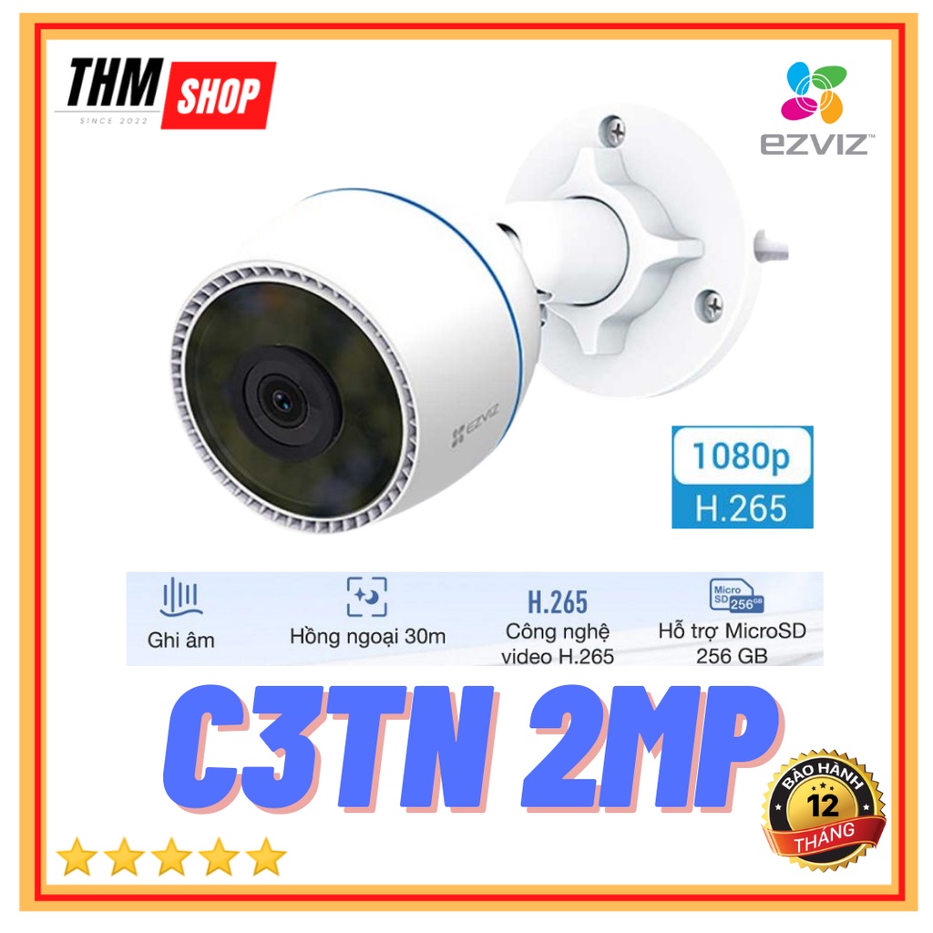 Camera EZVIZ C3TN 2MP Wifi Ngoài Trời Chống Nước, Chống Bụi IP67, Hồng ...