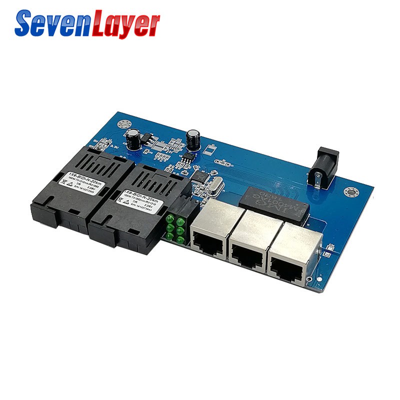 Bộ chuyển mạch cáp quang Ethernet 3 Rj45 và 2 Sc 10/100m Pcba | Shopee ...