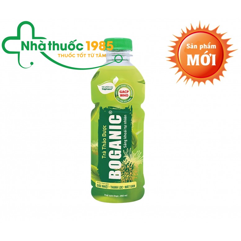 Trà thảo dược mát gan thanh nhiệt giải độc Boganic Traphaco chai 290ml ...