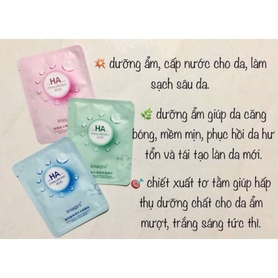Mặt nạ HA IMAGES hyaluronic acid , MASK dưỡng ẩm cấp nước phục hồi nâng ...