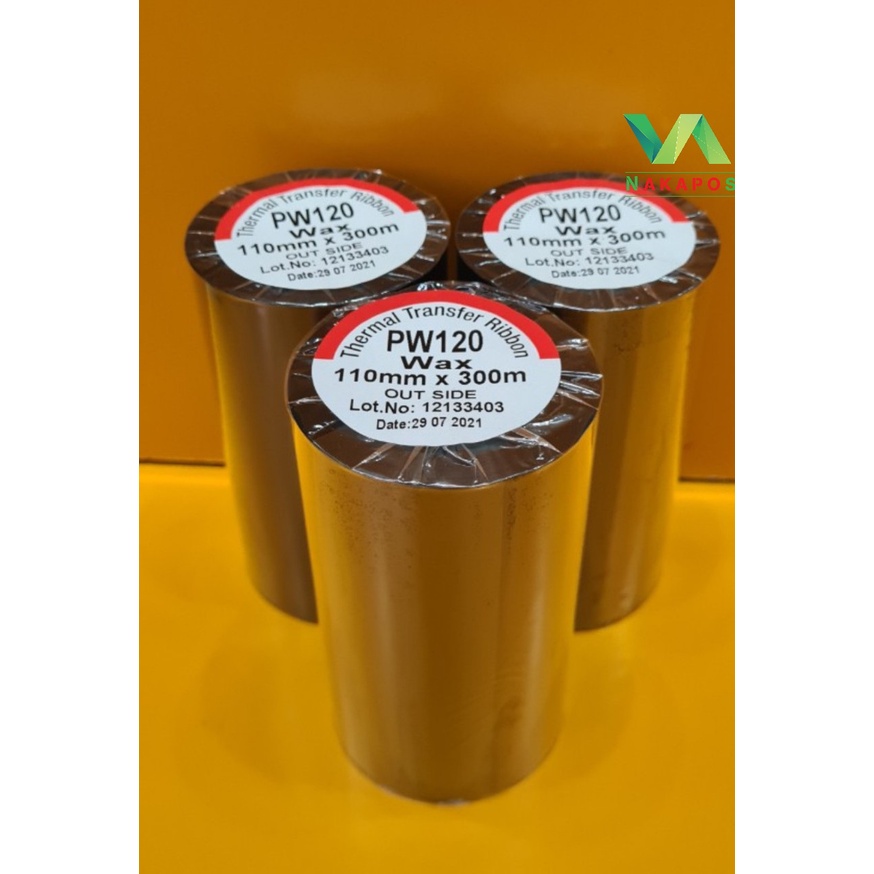 Cuộn ruy băng mực in mã vạch, giấy than in mã vạch chuyển nhiệt 110mm x ...