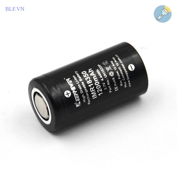 [P28] Pin Keeppower IMR 18350 3.7V 1200mAh 10A | Shopee Việt Nam