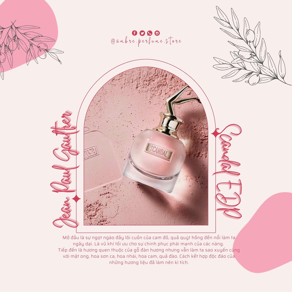Mẫu thử [Tester] 1ml - Nước hoa chính hãng: So Scandal, Scandal ...