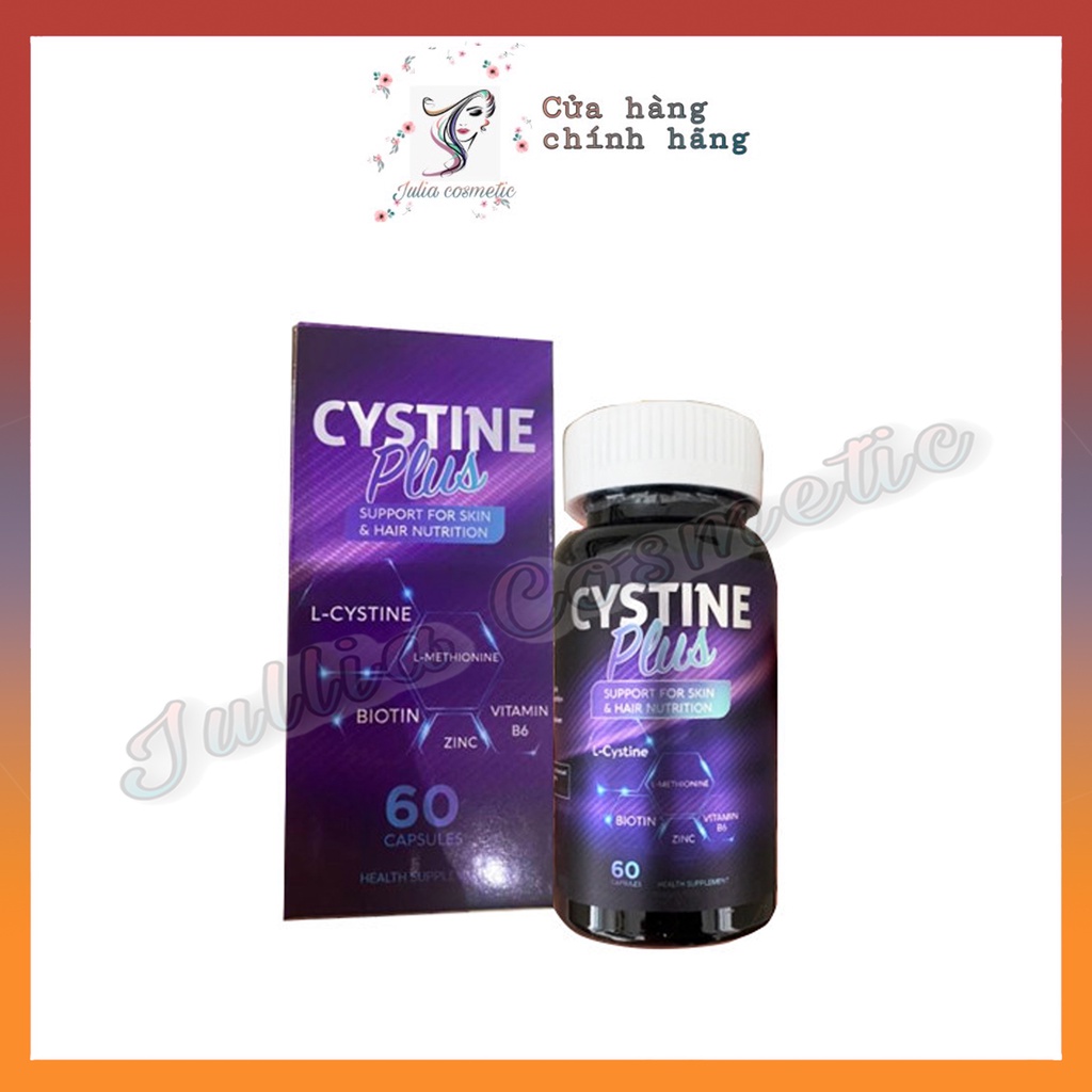 [CHÍNH HÃNG] Cystine Plus - Viên uống giảm mụn, ngăn rụng tóc và giảm ...