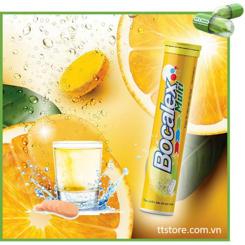 Sủi mulvitamin bocalex tuyp 20 viên | Shopee Việt Nam