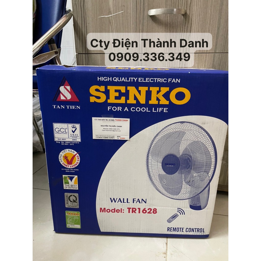 Quạt treo tường Senko có điều khiển TR1628 | Shopee Việt Nam