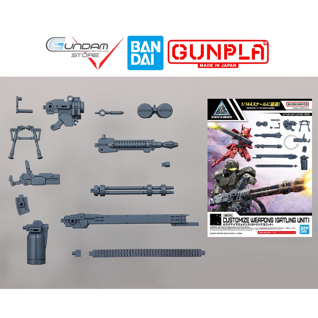Mô Hình HG Customize Weapons Gatling Unit 30MM 1/144 Bandai 30 Minutes ...