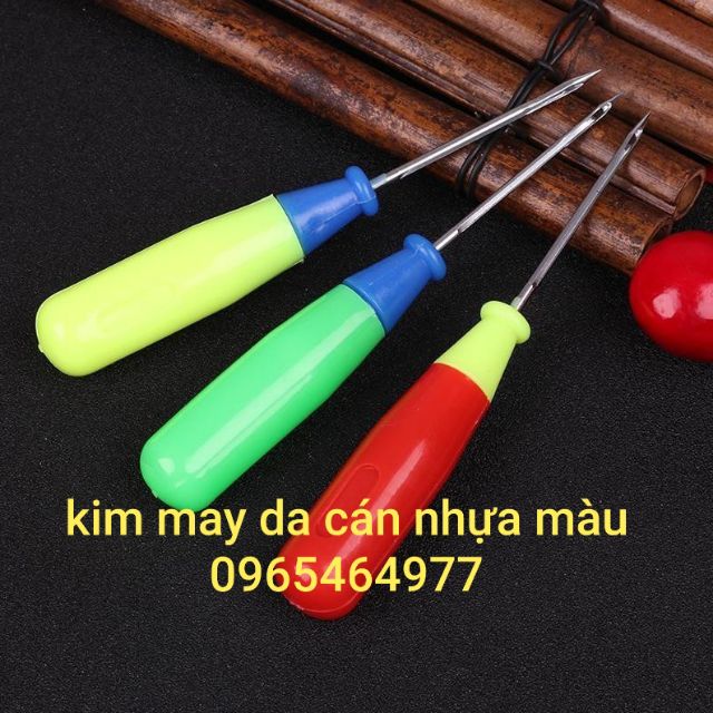 Kim may da,may vải dày cứng,cán cầm nhựa màu | Shopee Việt Nam