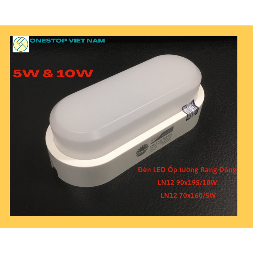 Đèn LED Ốp tường, gắn tường chính hãng Rạng Đông LN12 90x195/10W & LN12 ...