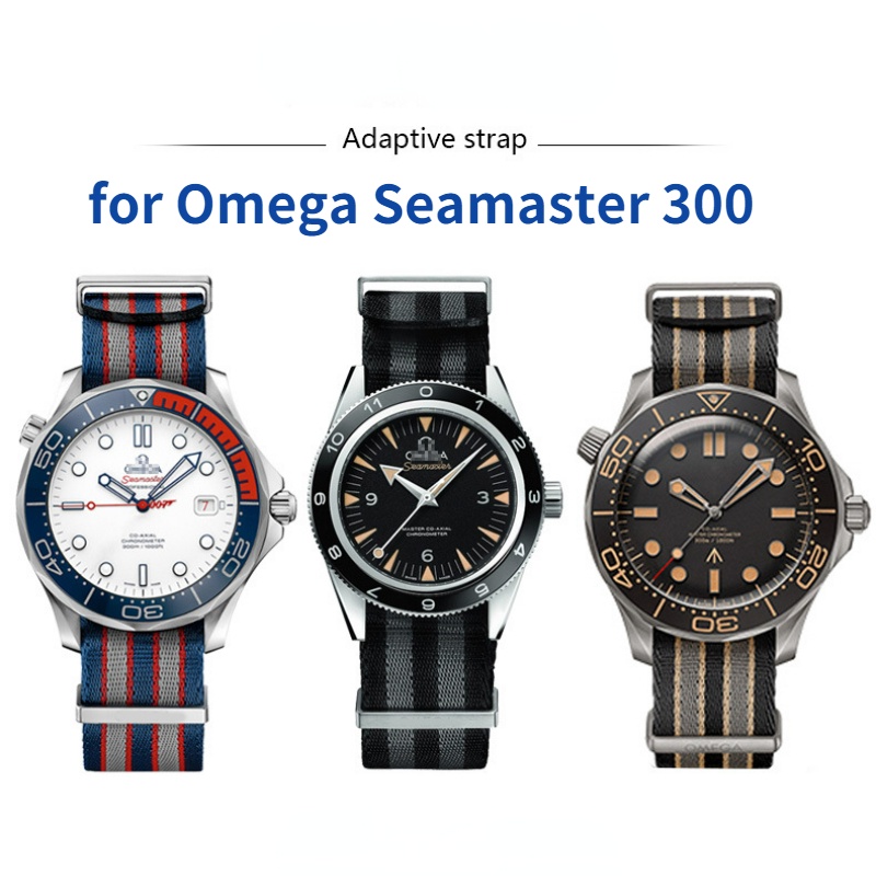 Dây Đồng Hồ Đeo Tay 20mm Omega 007 300 Spectre Speedmaster | Shopee ...