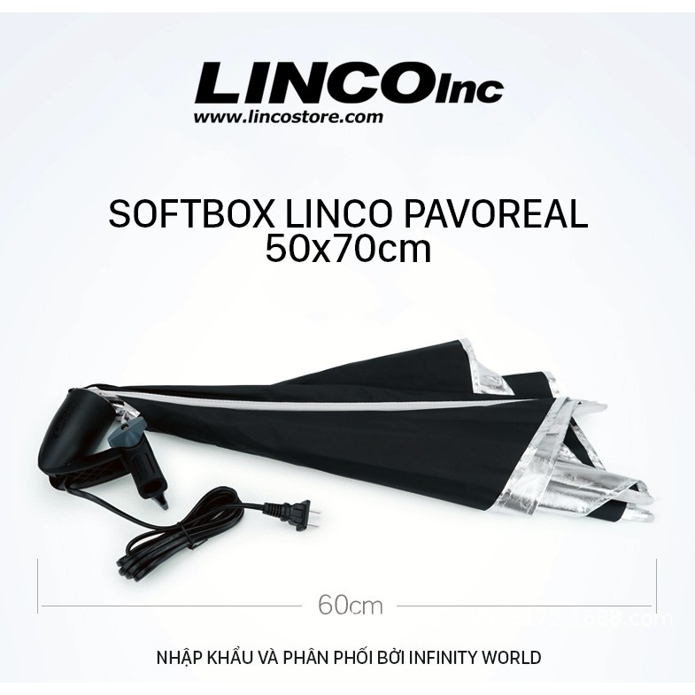 Hộp đèn mềm Softbox 50x70cm cao cấp chính hãng Linco Zenith (Đui đèn PavoReal E27) | Shopee Việt Nam