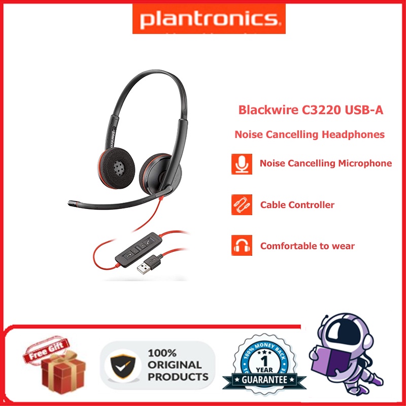 Tai Nghe Chống Ồn Kết Nối USB Giảm Tiếng Ồn Plantronics Blackwire C3220 ...