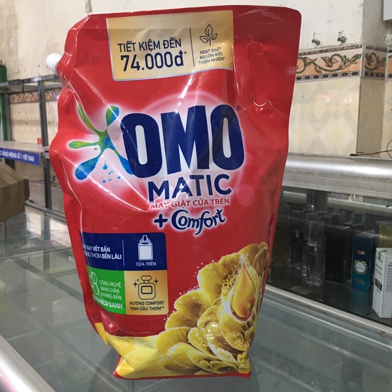 Nước giặt OMO Matic Comfort tinh dầu thơm túi 3.6kg | Shopee Việt Nam