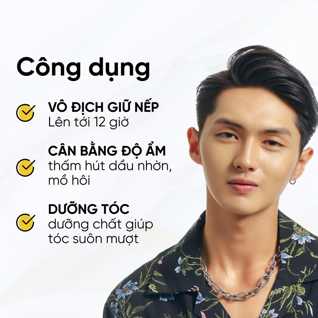 Sáp vuốt tóc nam GLANZEN 30Shine phân phối chính hãng 60g tạo kiểu cực ...