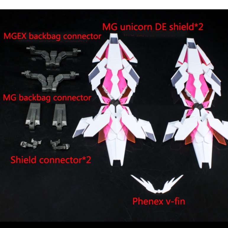 EW MG 1/100 Unicorn Banshee FA Full Armor Unicorn DE Shield (Pre-Paint ...