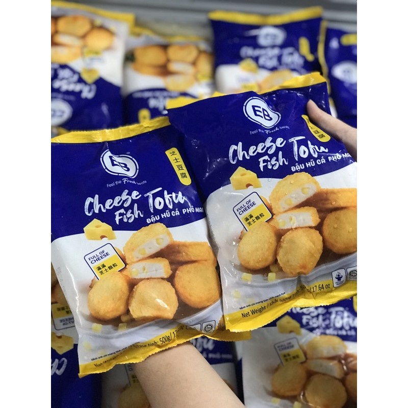 VIÊN THẢ LẨU ĐẬU HỦ PHOMAI - CHEESE FISH TOFU EB GÓI 500g | Shopee Việt Nam