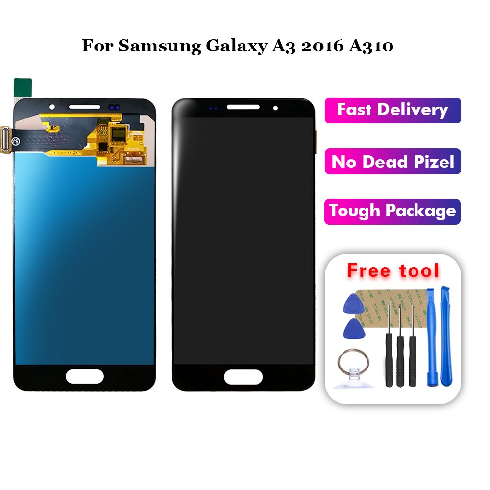 Dành Cho Samsung Galaxy A3 2016 A310 SM-A310F A310f / ds Màn Hình Hiển ...
