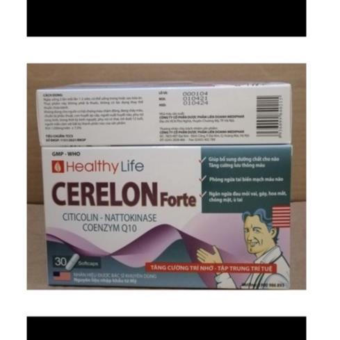 Cerelon Forte Citicolin Giúp bổ sung dưỡng chất cho não hiệu quả viên ...
