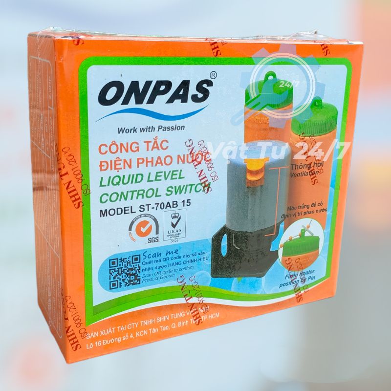Công tắc phao nước Phao điện rờ le bồn nước ngắt nuớc RADAR ONPAS dùng ...