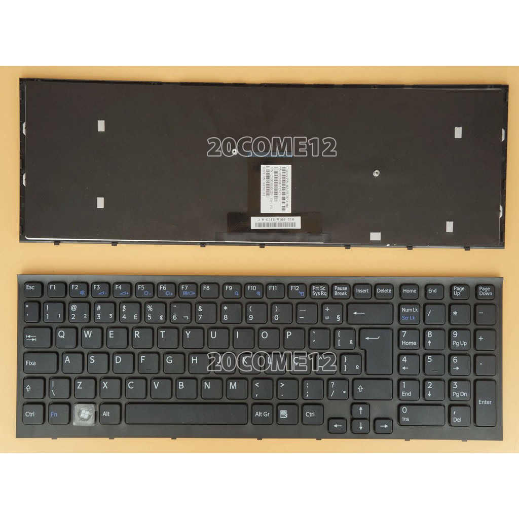 Bàn Phím Laptop SONY VAIO VPCEB VPC-EB VPC EB Series Màu Đen, Có Khung ...