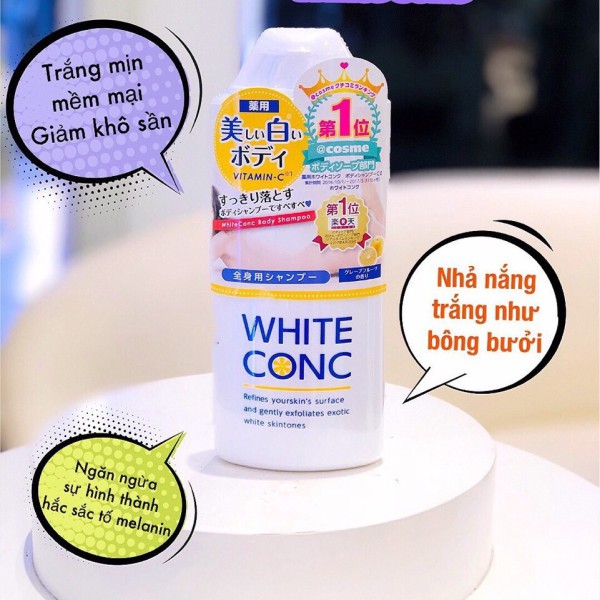 Sữa tắm trắng da White Conc Body 360ml | Shopee Việt Nam