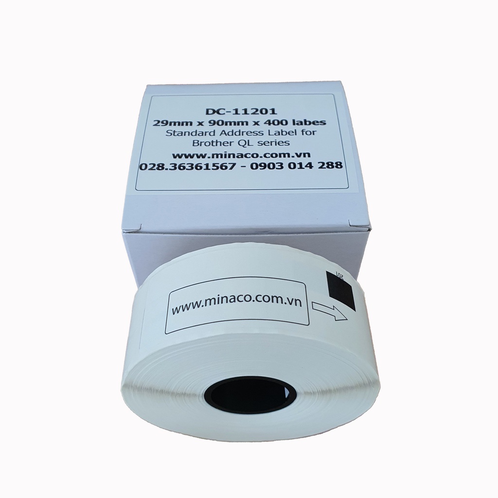 Cuộn nhãn in 29mm x 90mm ( DK-11201 ) - Hàng nhập khẩu - dùng cho máy ...