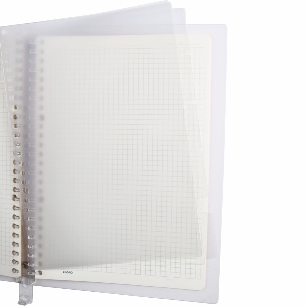 Sổ Binder File Dot Grid nhựa kẹp còng khổ B5 - 40 tờ KLONG MS: 545 ...