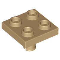 Lego 2 x 2 có trục ở dưới / Lego Part 2476: Plate, Modified 2 x 2 with ...