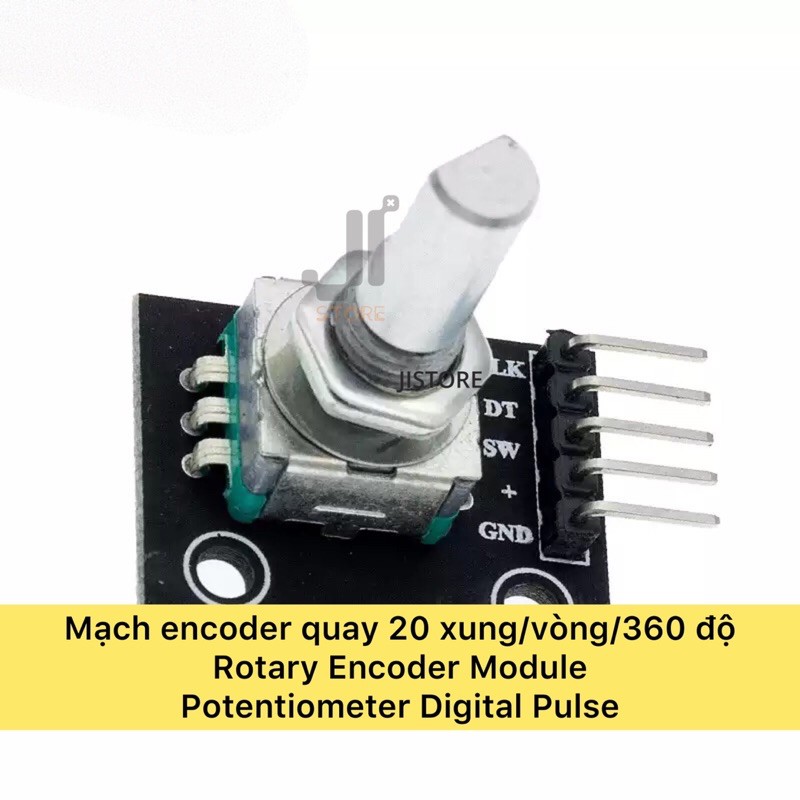 Mạch điều khiển góc quay rotary encoder 360 độ KY-040 nguồn cấp 5VDC ...
