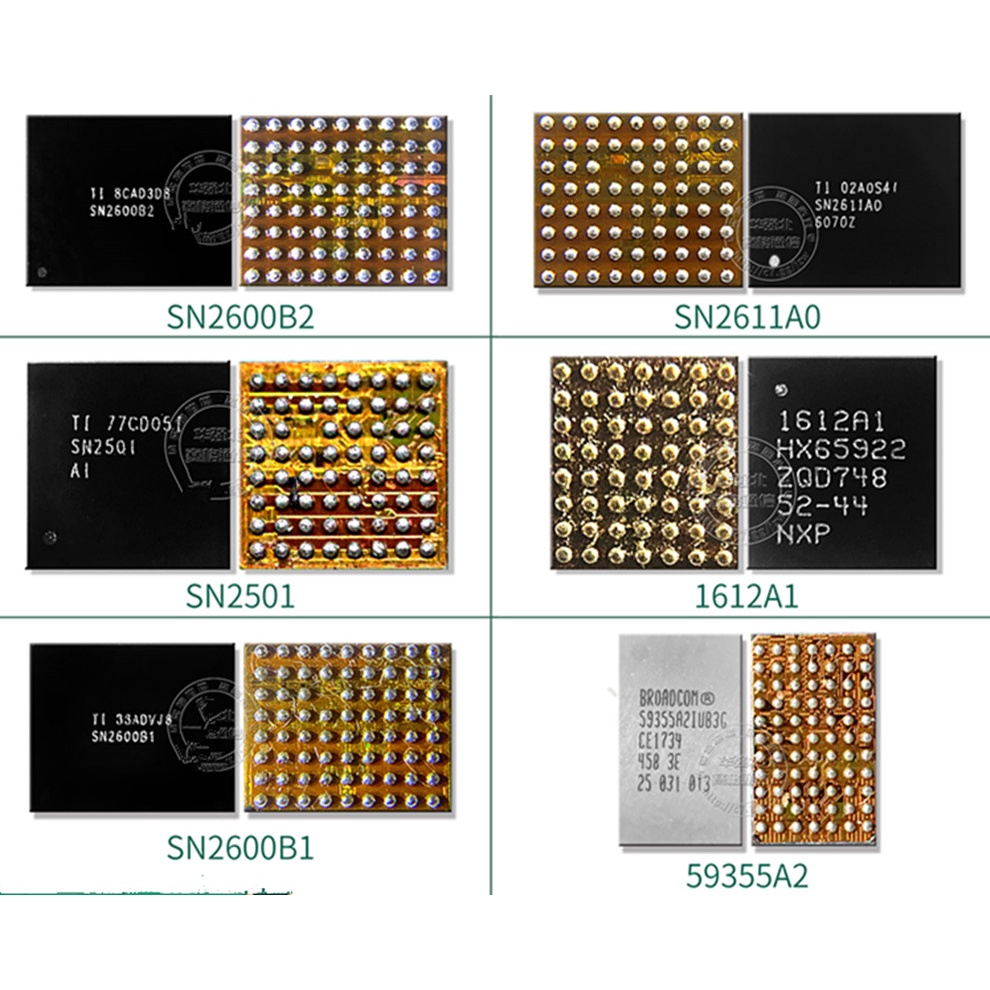 Cục Sạc SN2501 SN2600B1 SN2600B2 BCM59355 SN2611A0 SN2400AB0 IC 68827 ...