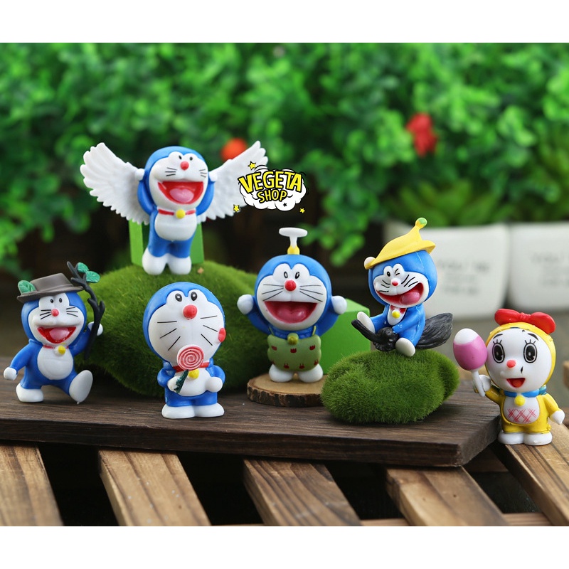 Mô hình Doraemon Doremon - Set 6 nhân vật Doraemon Doremon Dorami ...