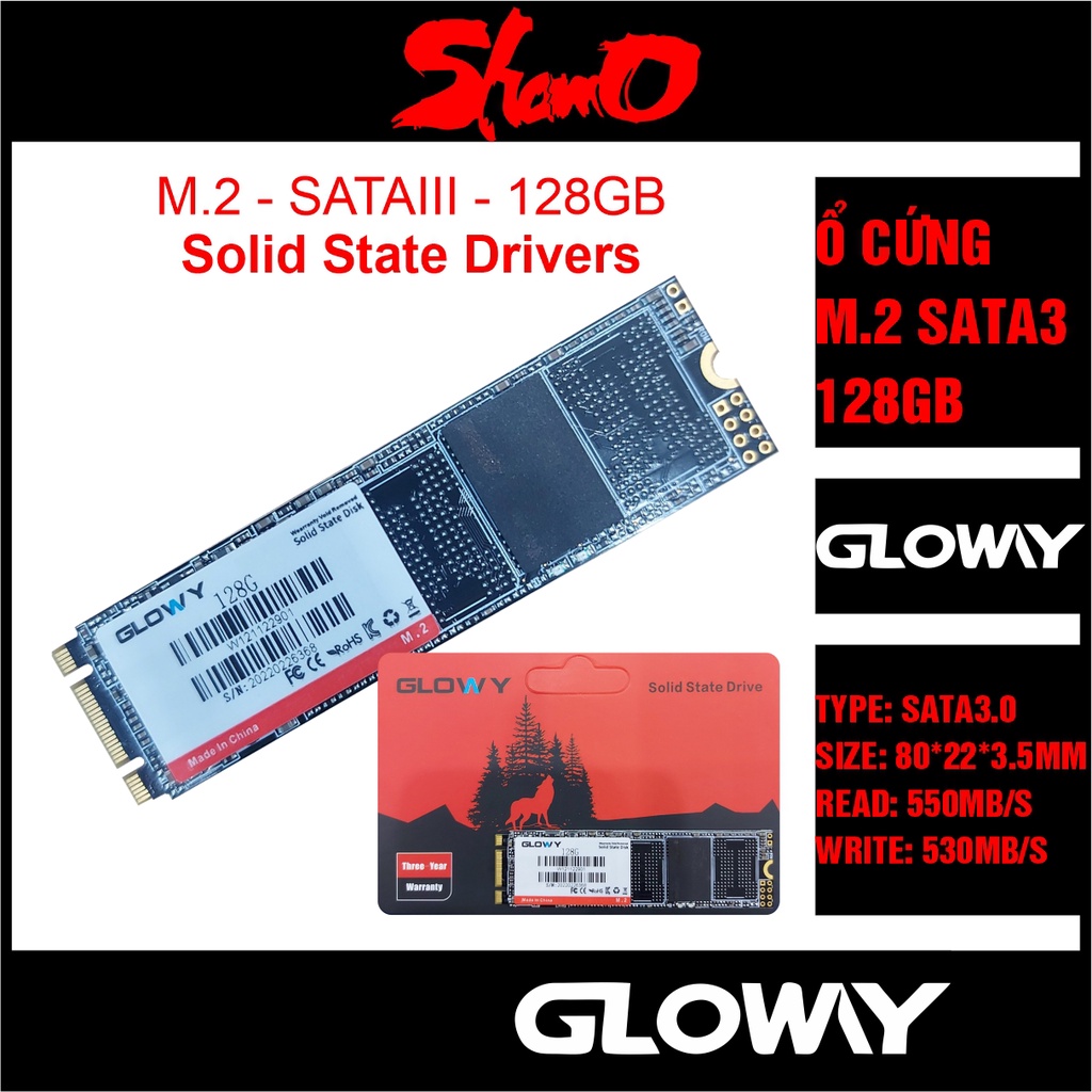 Ổ cứng SSD M2.NGFF Gloway 128GB (SATA III) – CHÍNH HÃNG – Bảo hành 3 ...