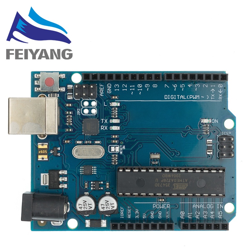 Bảng Mạch UNO R3 Atmel ATMEGA328P Tương Thích Với Ổ Cắm Và Sử Dụng Với ...