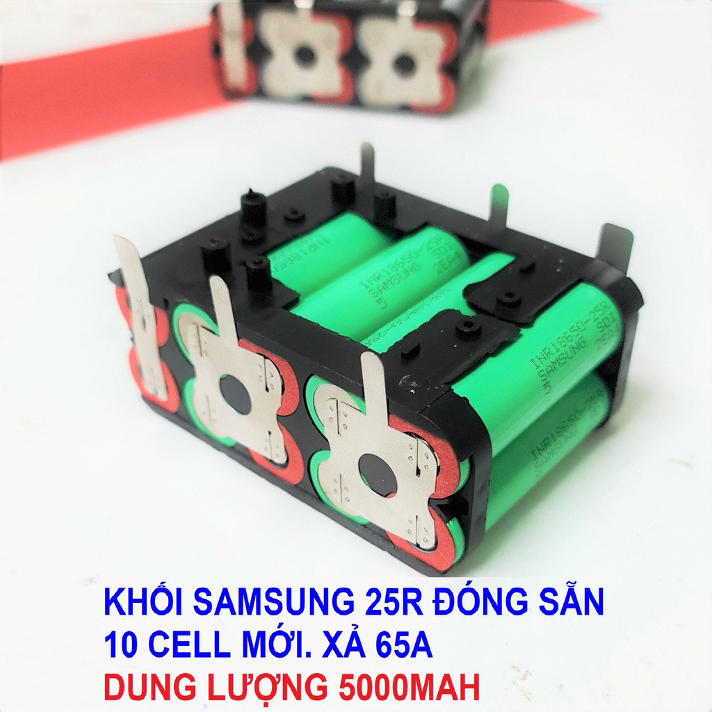 Khối pin 5S 21V 10 cell 65A Đóng sẵn. (Pin Mới) Chính hãng Samsung ...