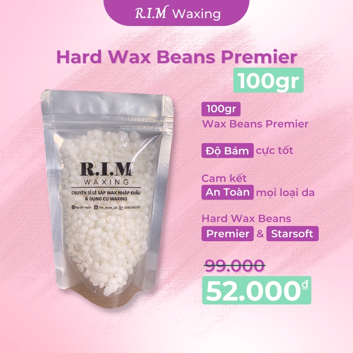 100gr Wax Beans Premier Nhập Khẩu Úc tặng kèm sáp sticker và que gỗ ...