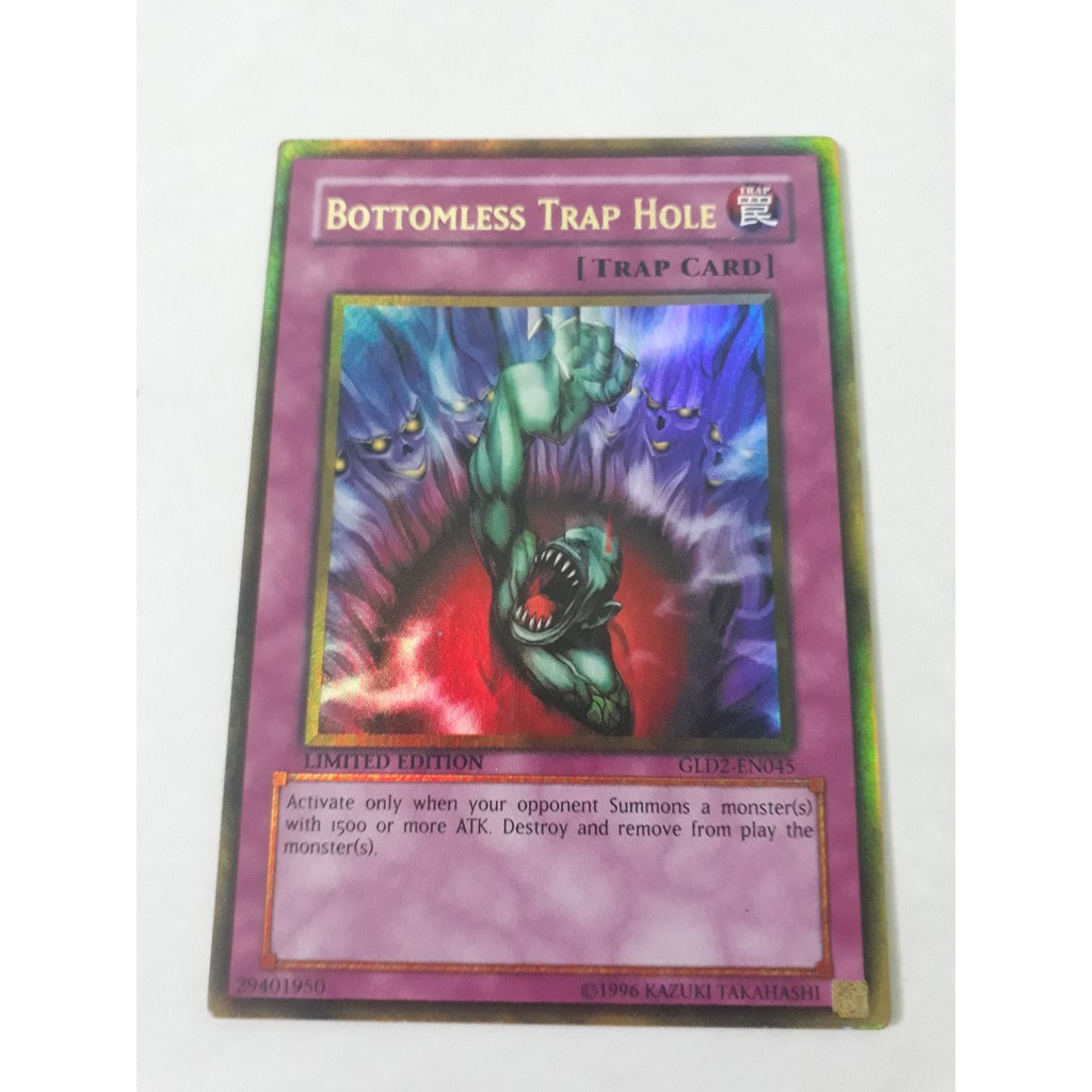 [Thẻ Yugioh] Bottomless Trap Hole Gold rare (GLD2-EN045) | Shopee Việt Nam