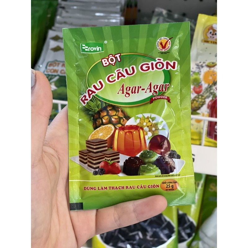 bột rau câu giòn agar rovin | Shopee Việt Nam