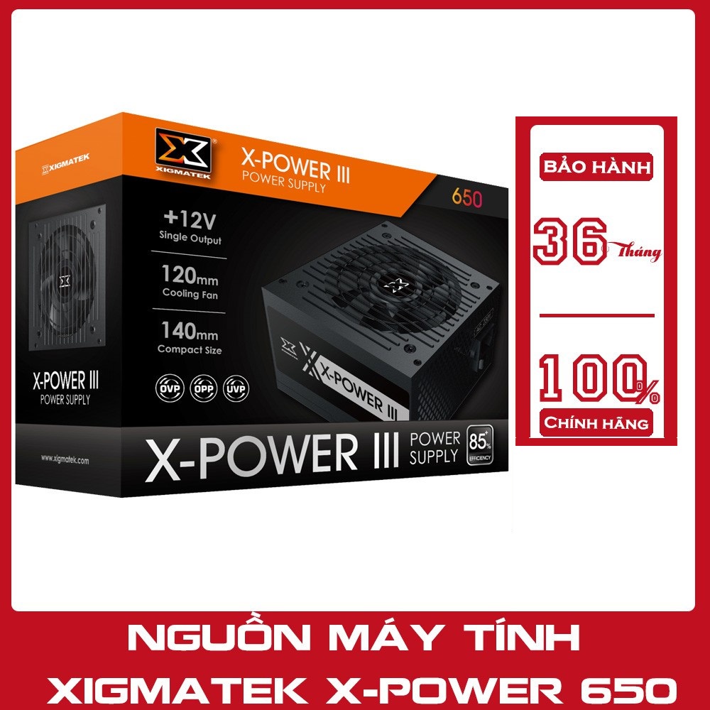 {NEW} Nguồn máy tính XIGMATEK X-Power III 650 - 600W | Shopee Việt Nam