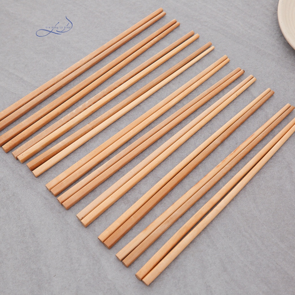 10 Đôi đũa gỗ Sao cao cấp・Đũa gỗ tự nhiên an toàn cho sức khoẻ | Shopee ...
