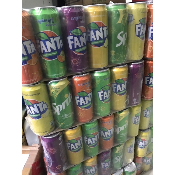 Nước Ngọt Fanta Mix đủ vị 330ml Thái Lan - Thùng 24 Lon | Shopee Việt Nam