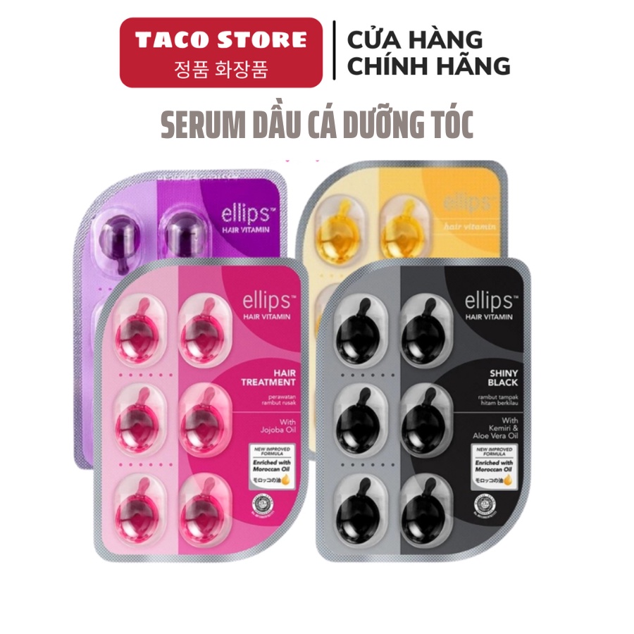 Serum Dưỡng Tóc Ellips Hair Vitamin Indonesia - vỉ 6 viên | Shopee Việt Nam