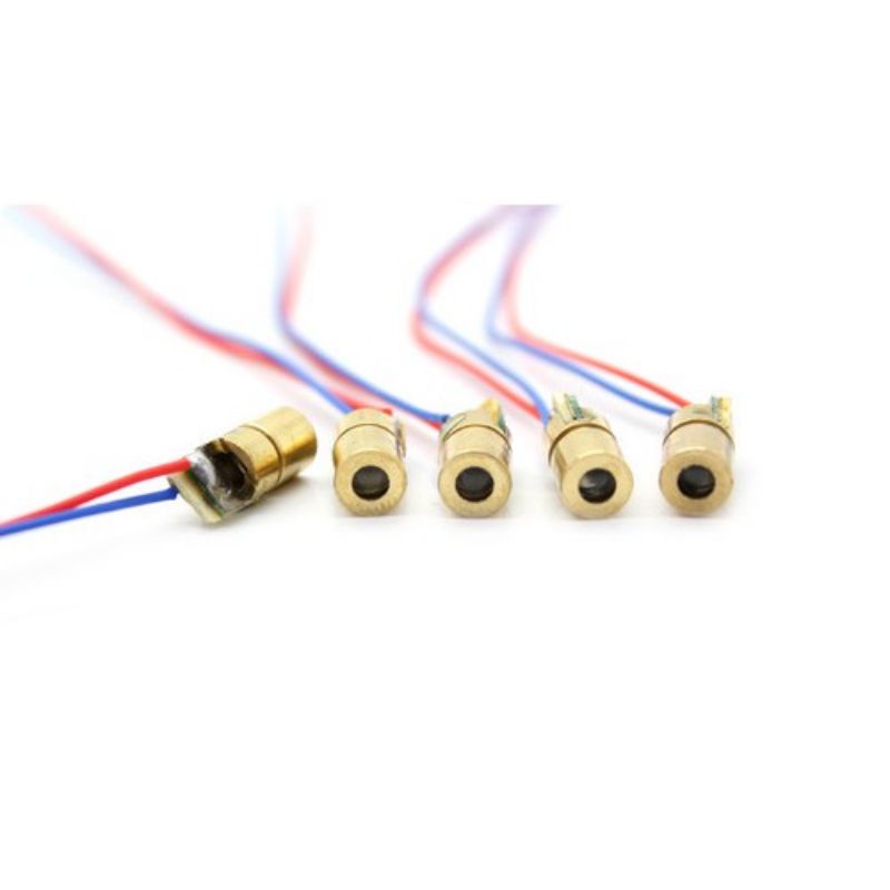 Đầu phát tia laze 5mW - Module diode Laser sáng đỏ hội tụ 5V - 650nm ...