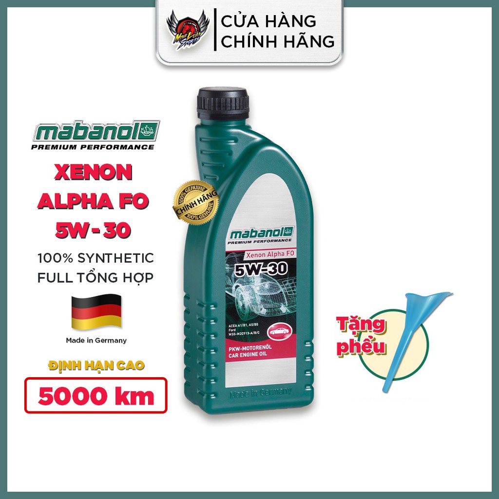 Nhớt xe tay ga Mabanol XENON Alpha FO 5W30 - Nhập khẩu từ Đức [Chính ...