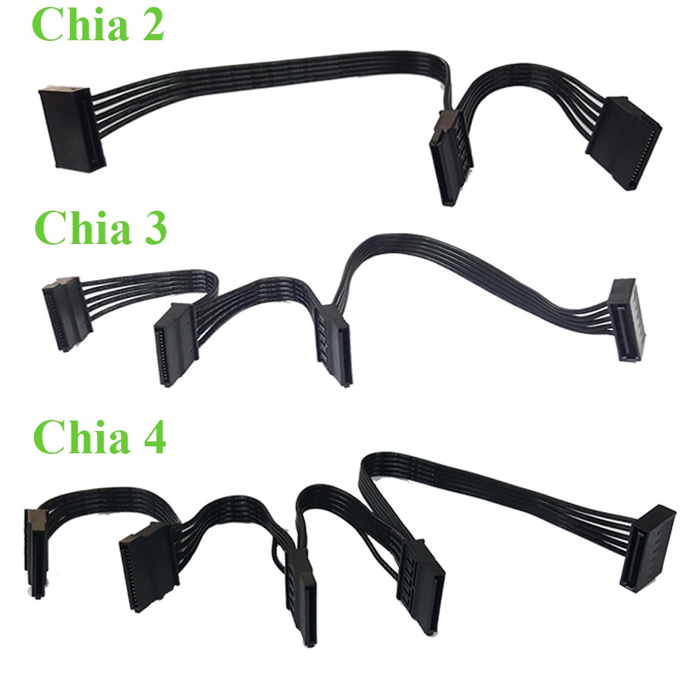 Dây cáp chia nguồn sata 2 - 3 - 4 - 5 cổng - Loại tốt | Shopee Việt Nam