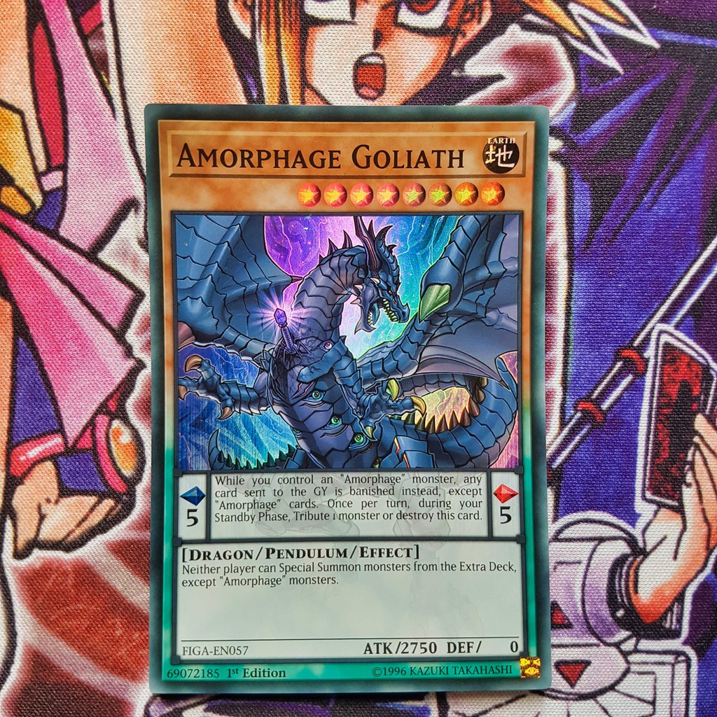 Thẻ bài Yugioh chính hãng | Amorphage Goliath | Super rare | Shopee ...