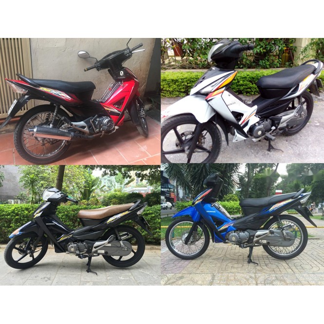 Bộ Dàn áo xe Wave RSX 100 siêu nhân đời 2008 đến 2009 màu ĐEN -nhựa ABS ...