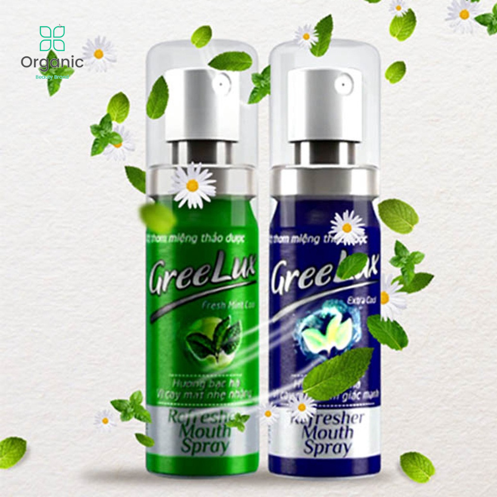 Greelux - Xịt Thơm Miệng Thảo Dược Chai 12ml - Chính Hãng - Gồm 2 Loại ...