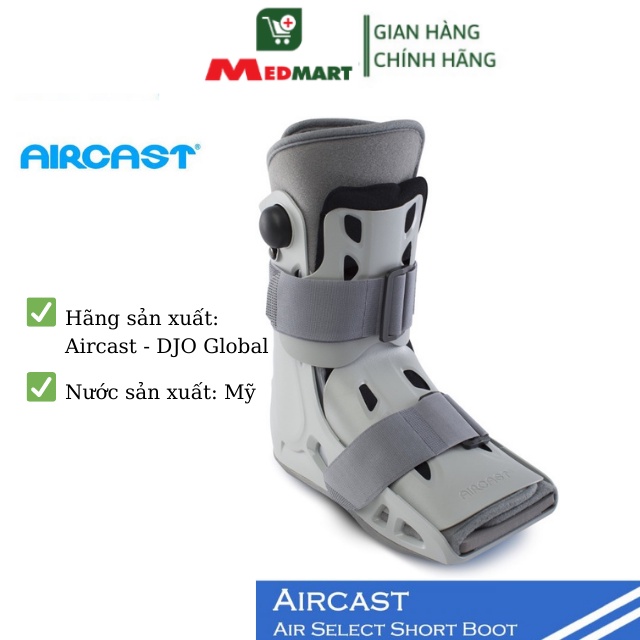 Giày Đi Bộ Tập Đi Không Bó Bột Aircast Airselect DJO Global, Gãy Xương ...